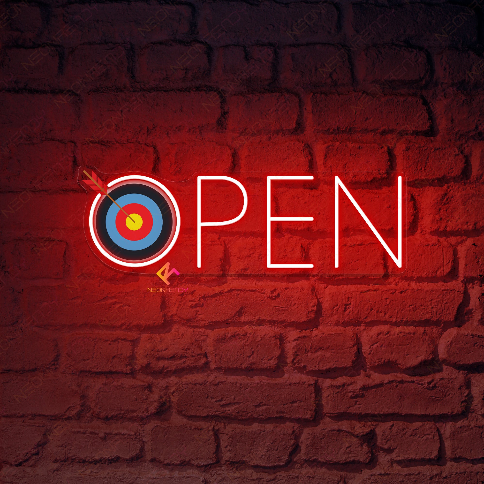 Neon Open Archery Sign Atheles Led Light - NeonReady