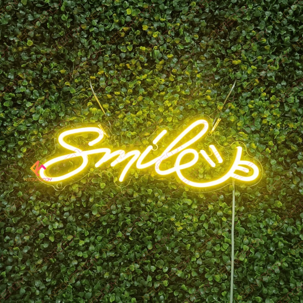 Smile Neon Sign Inspirational Led Light - NeonReady